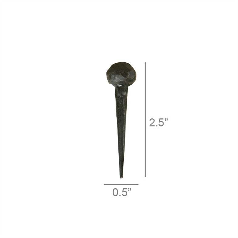 HomArt Round Head Rustic Nail Black– AREO