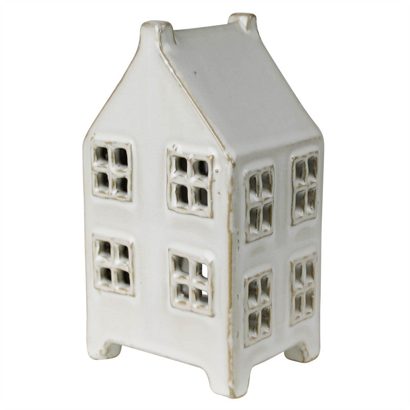 HomArt Ceramic Cottages - Set of 5 Assorted - Sm - Antique White– AREO